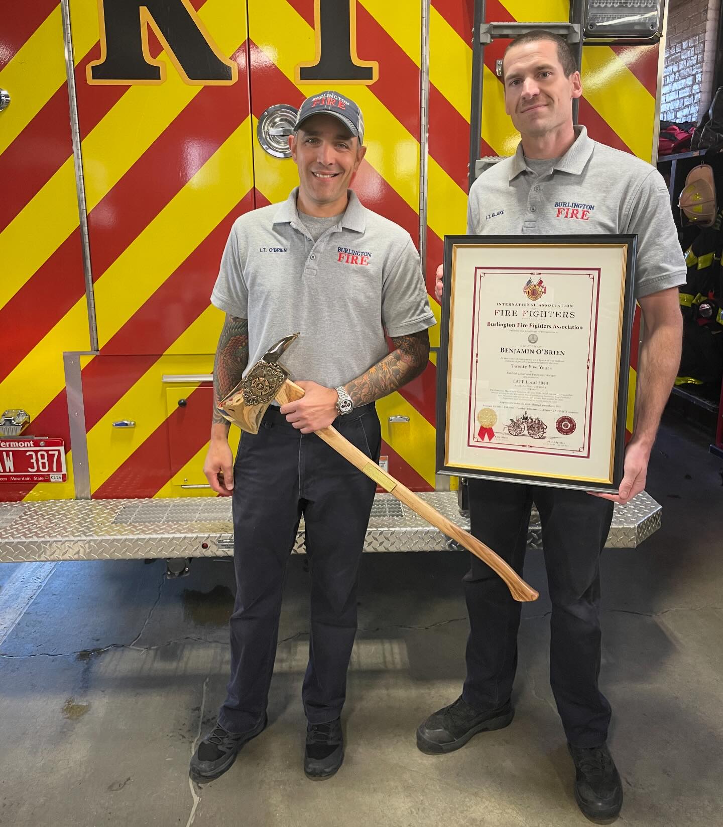 Fire department lieutenant retires after 25 years of service ...